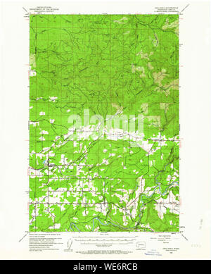 Onalaska, Washington, map 1954, 1:62500, United States of America by ...