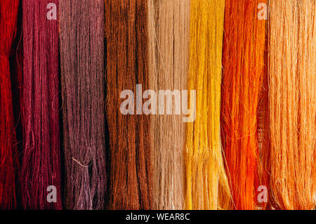 Details of natural colourful silk thread fiber and natural colour dye ...
