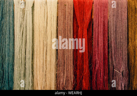 Details of natural colourful silk thread fiber and natural colour dye ...