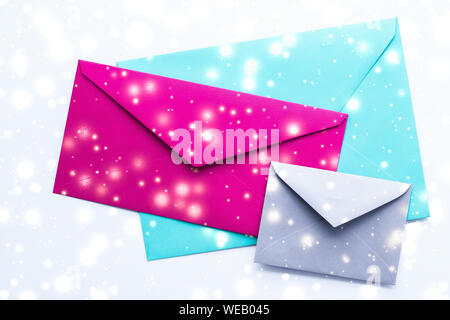 Greetings, postal service and online newsletter concept - Winter ...