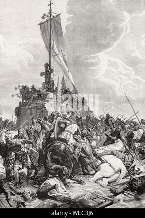 The Battle of Legnano, May 29, 1176, fought between the forces of the ...