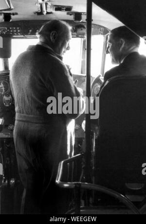 Churchill Back From Bermuda Prime Minister Sir Winston Churchill speaks ...