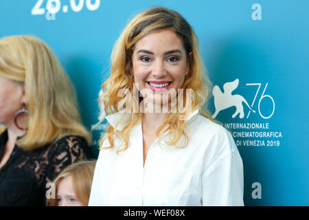 VENICE, ITALY - AUG 28: Manon Clavel attends the La Verite photocall ...