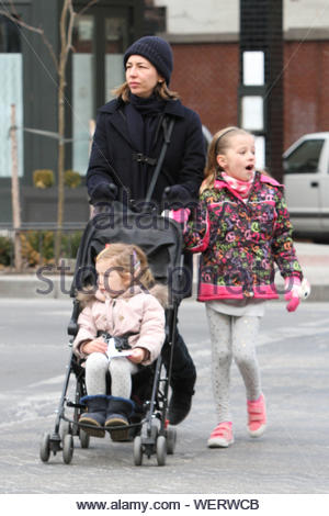 Sofia Coppola, Romy Mars and Cosima Mars Sofia Coppola walking in Stock ...