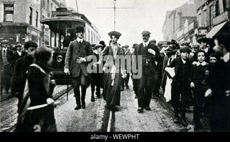 Lady Constance Lytton, British suffragette, Newcastle, 9 October 1909 ...