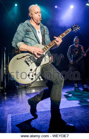 Chris Daughtry, lead singer of rock band Daughtry, performs for Stock ...