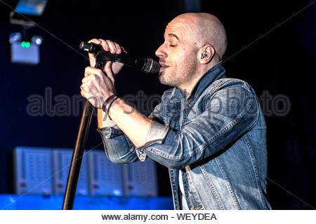 Chris Daughtry, lead singer of rock band Daughtry, performs for Stock ...