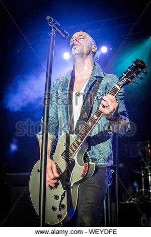 Chris Daughtry, lead singer of rock band Daughtry, performs for Stock ...