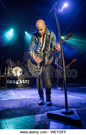 Chris Daughtry, lead singer of rock band Daughtry, performs for Stock ...