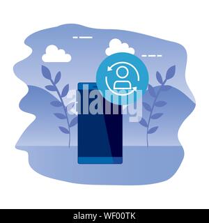 smartphone device with user refresh Stock Vector Image & Art - Alamy