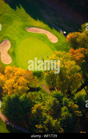 Aerial view of golf course, Stowe, Vermont, USA Stock Photo - Alamy