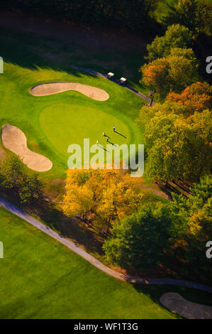Aerial view of golf course, Stowe, Vermont, USA Stock Photo - Alamy