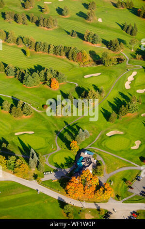 Aerial view of golf course, Stowe, Vermont, USA Stock Photo - Alamy