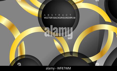 Vector background design that overlaps with gold ring color gradients ...