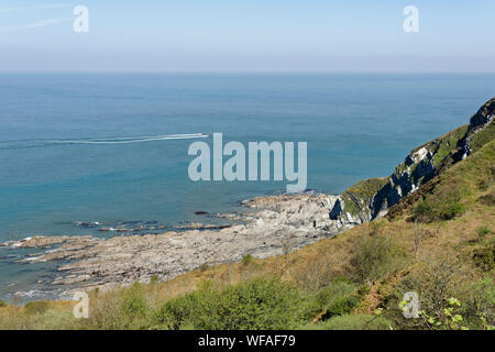 Freshwater Bay near Lincombe, North Devon, UK Stock Photo - Alamy