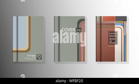 Vector collection of book cover backgrounds for brochures, leaflets ...