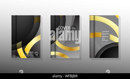Vector collection of book cover backgrounds for brochures, leaflets ...