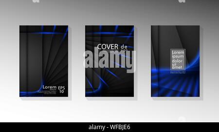 Vector collection of book cover backgrounds for brochures, leaflets ...