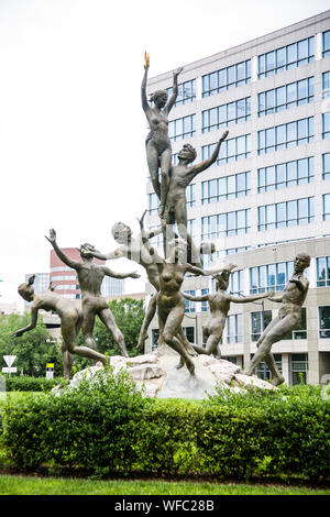 "Musica" Statue in Nashville, Tennessee, By Alan LeQuire Stock Photo ...