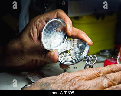 Repairing an old pocket watch Stock Photo - Alamy
