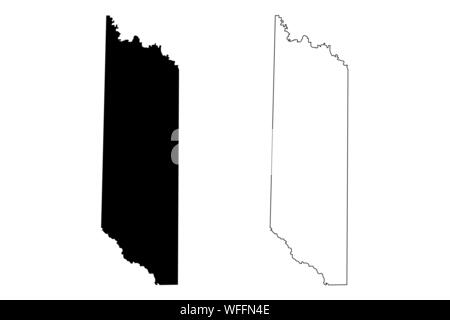 Morris County (Texas) outline map set Stock Vector Image & Art - Alamy