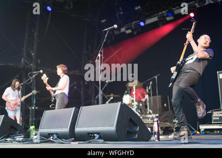 Martha performing at the 2019 End of the Road Festival in Larmer Tree ...