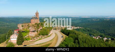 Aerial of Dabo rock Moselle Lorraine France Stock Photo - Alamy