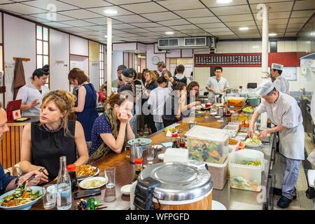 France, Paris, Japanese district, Rue Saint-Anne, Higuma restaurant ...