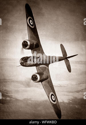 Bristol Blenheim 1 aircraft in RAF Battle of Britain 1940 colours ...