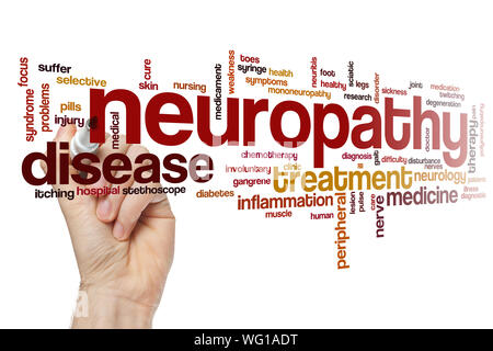 Peripheral neuropathy word cloud concept Stock Photo - Alamy