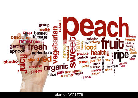 Nectarine word cloud concept Stock Photo - Alamy
