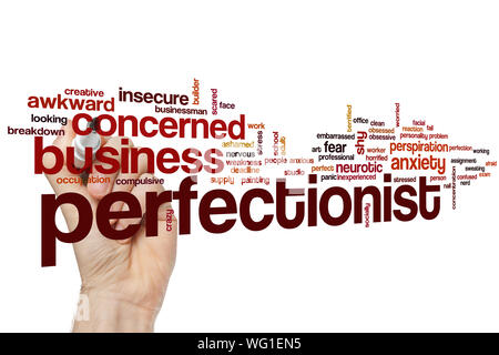 Perfectionist word cloud concept Stock Photo - Alamy