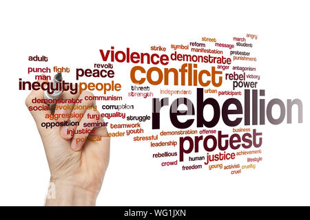 Social revolt word cloud concept Stock Photo - Alamy