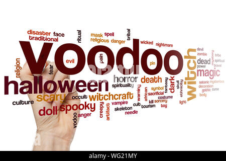 Voodoo word cloud concept Stock Photo - Alamy