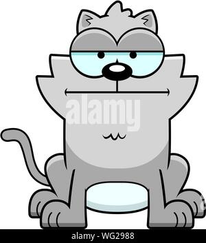 calm cartoon cat Stock Vector Image & Art - Alamy