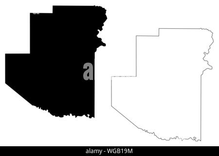 Terrell County (Texas) outline map set Stock Vector Image & Art - Alamy