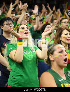 Senegal supporters cheer before a World Cup Group A football match ...