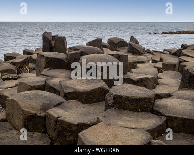Giant's Causeway Natural Hexagonal Rocks, Atlantic Coastline, Northern ...