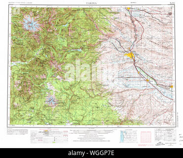 Map of Yakima, Washington Stock Photo - Alamy