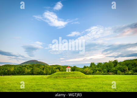 The Nacoochee Mound archaeological site in Helen, Georgia, USA Stock ...