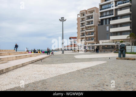 Durres, Albania - May 2019: View of Vollga Waterfront Promenade Stock ...