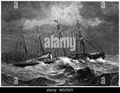 White Star Ocean liner SS Arabic, sunk by u boat, 19 August 1915, WW1 ...