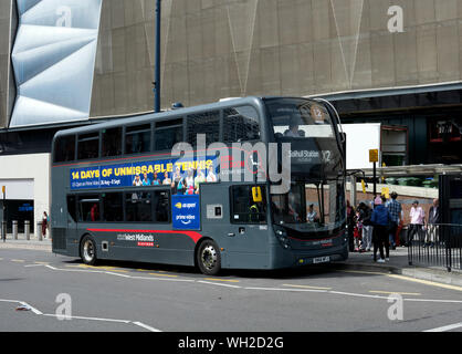 National Express West Midlands Platinum double-decker bus at Solihull ...