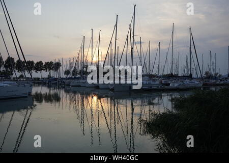 Harbor in Balatonlelle, Hungary Europe Stock Photo - Alamy