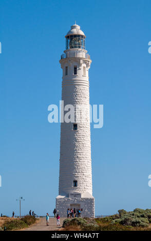 Cape Leeuwin Lighthouse, at the south-westerly tip of Australia, where ...
