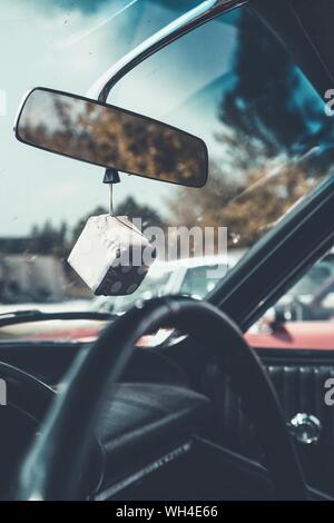 Rear view mirror isolated for creative montage Stock Photo - Alamy