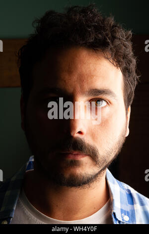 portrait of actor with side studio lighting Stock Photo - Alamy