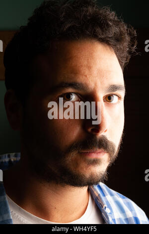 portrait of actor with side studio lighting Stock Photo - Alamy