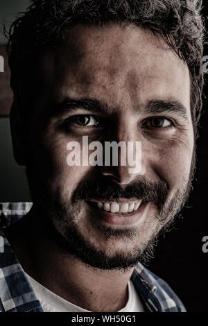 portrait of actor with side studio lighting Stock Photo - Alamy
