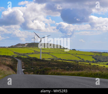 Wind turbines in Cornwall Stock Photo - Alamy